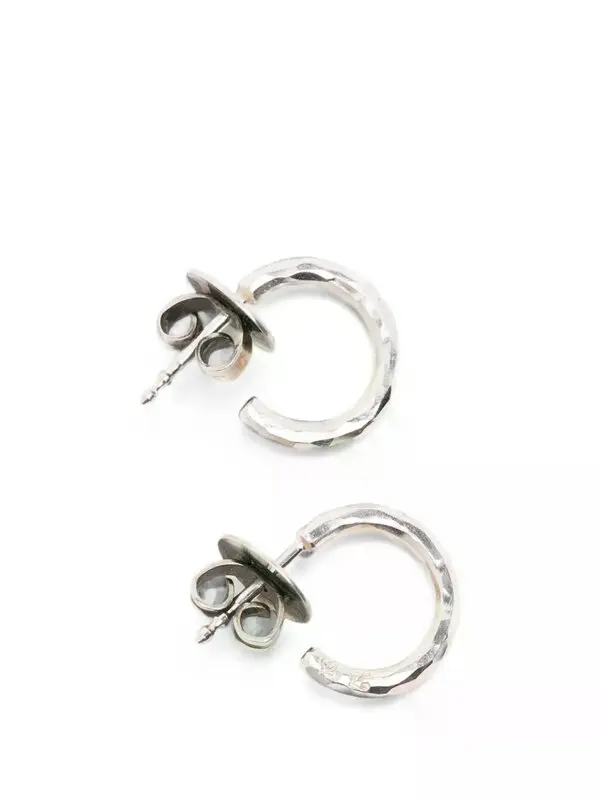 Werkstatt:München Hammered Hoop Earrings