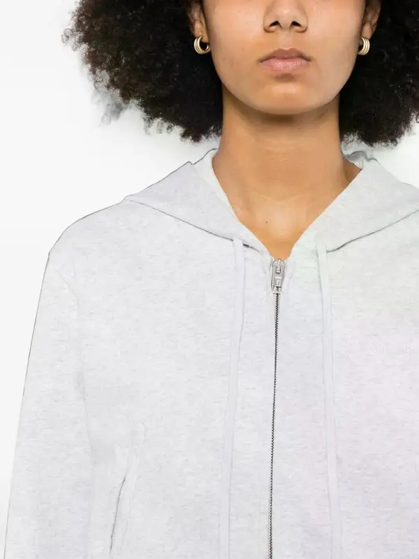 Alexander Wang Cropped Zip-up Hoodie