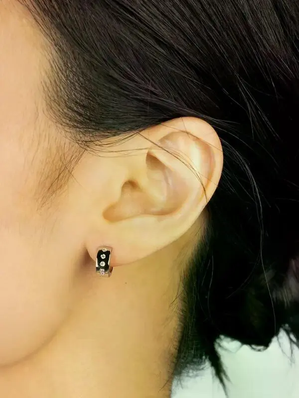 APM MONACO Love Hoop Earrings