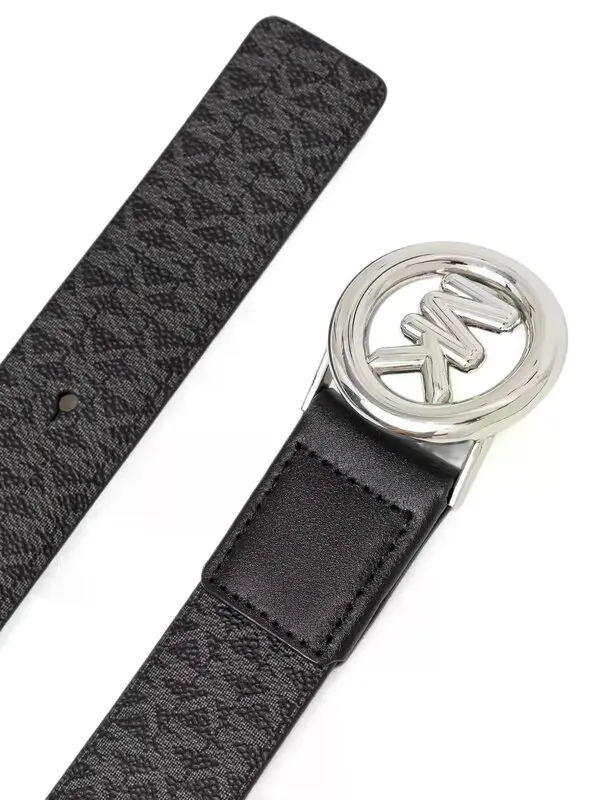 Michael Kors Monogram-print Logo-buckle Belt