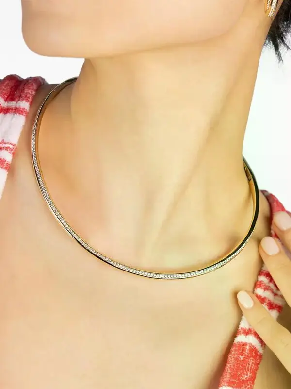 APM MONACO Riviera Necklace With Cubic Zirconia - Gold