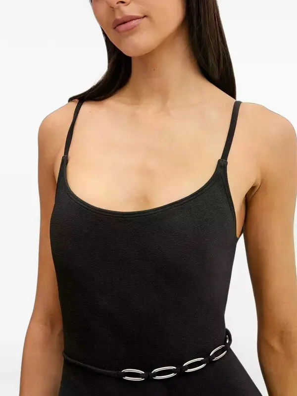 Michael Kors Belted Scoop-neck Swimsuit