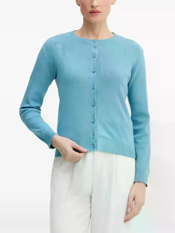 BENETTON Cotton Cardigan - Blue
