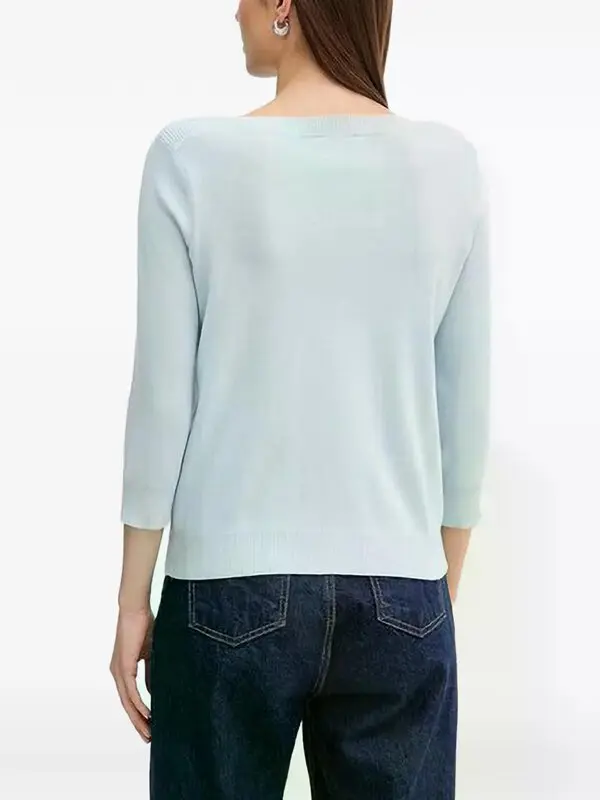 BENETTON Boat-neck Knitwear - Blue