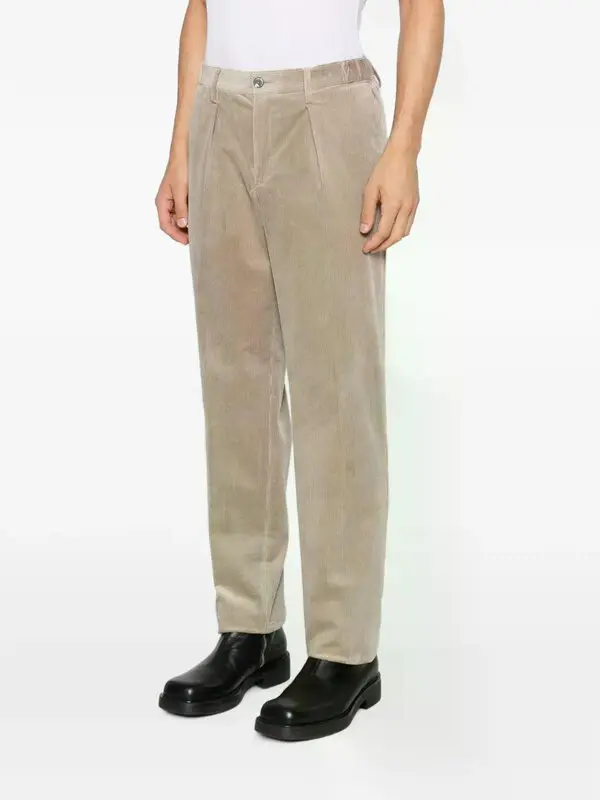 PROFUOMO Pleated Corduroy Trousers