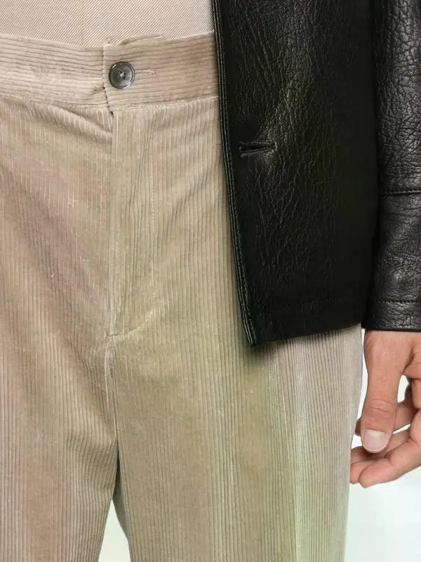 PROFUOMO Pleated Corduroy Trousers