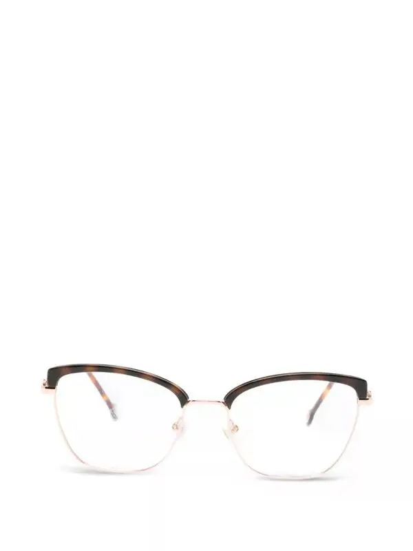 Carolina Herrera Tortoiseshell-effect Geometric-frame Glasses