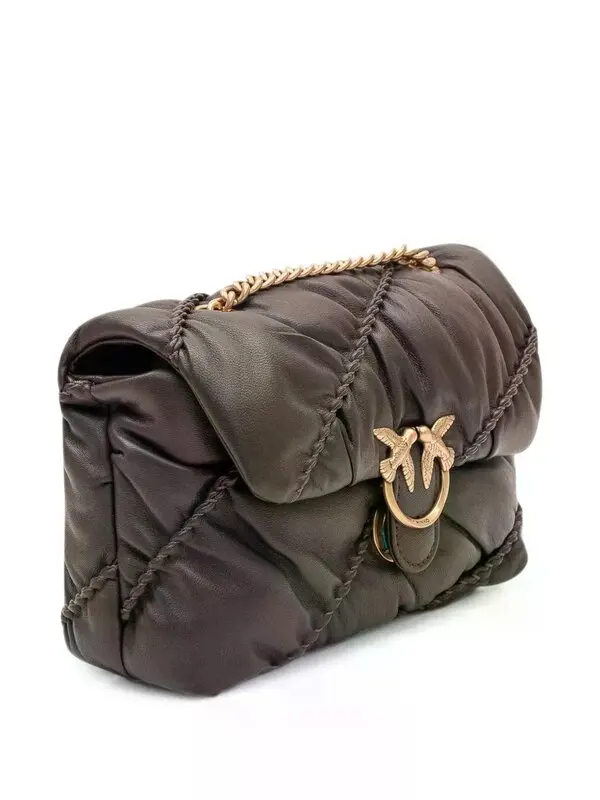 Pinko Love Puff Braided Shoulder Bag