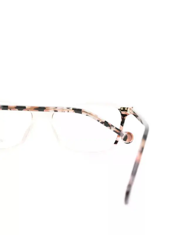Carolina Herrera Tortoiseshell-temples Rectangle-frame Glasses