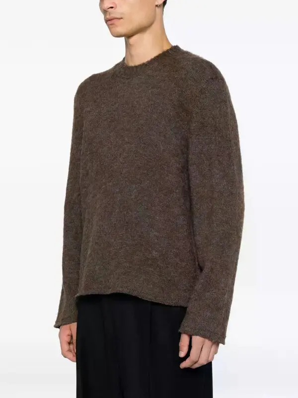 DIANA STUDIO Brushed-knit Crew-neck Sweater