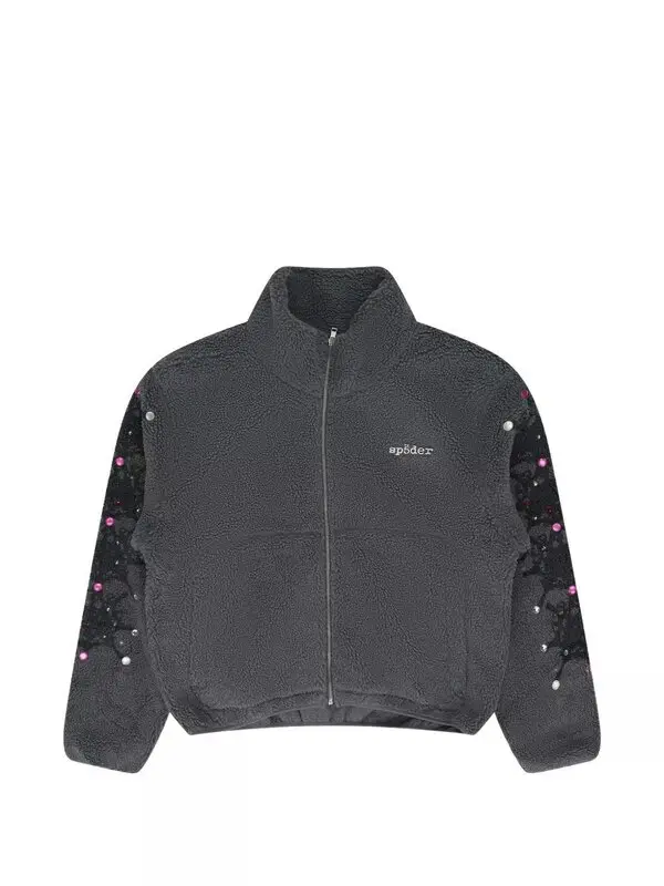 SP5DER Webstone Teddy Fleece Jacket - Grey
