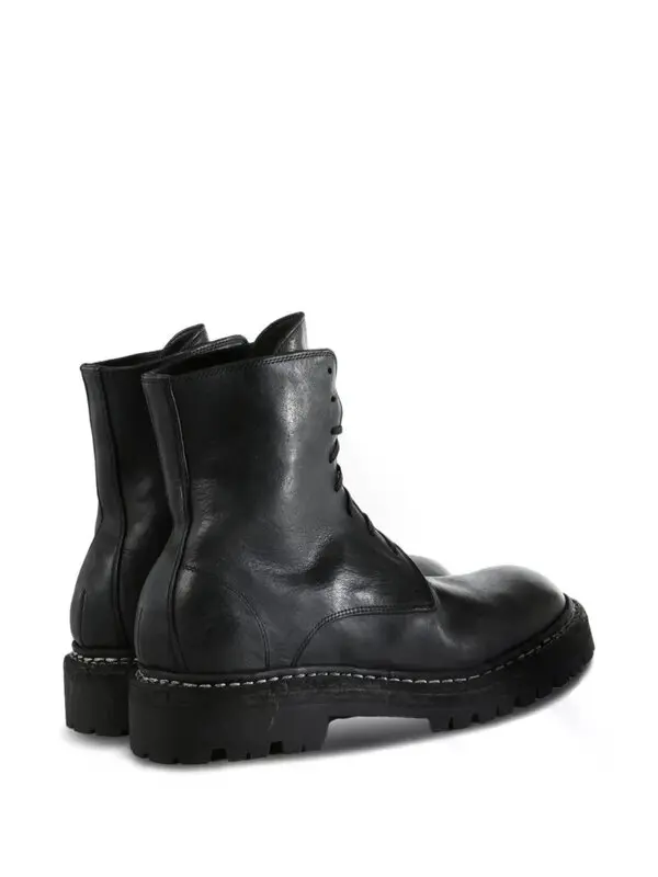 Guidi Lace-up Leather Combat Boots