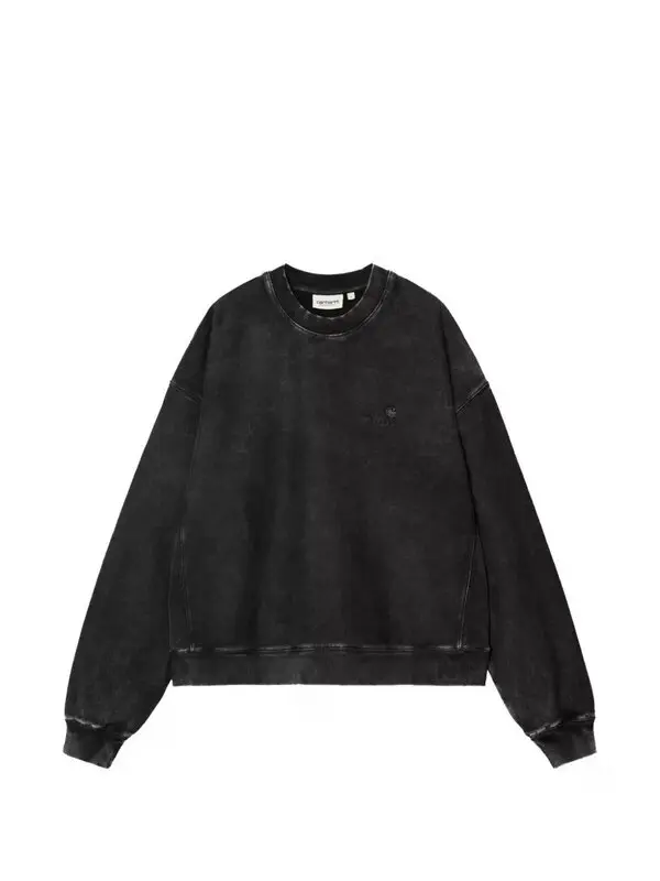 Carhartt Work In Progress Lambert Embroidered-logo Sweatshirt - Black