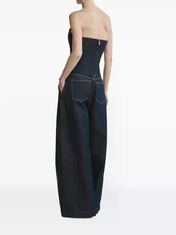 DL1961 Becca Seam-detail Wide-leg Jeans