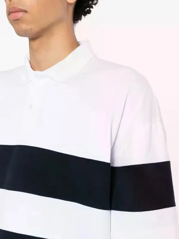 DARKPARK Layered Striped Polo Shirt