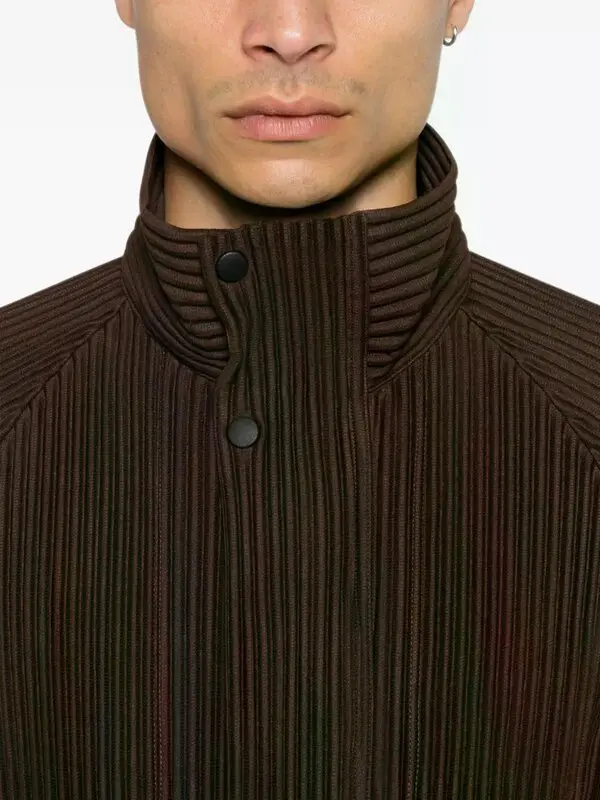 Issey Miyake Plissé Raglan-sleeve Sweater