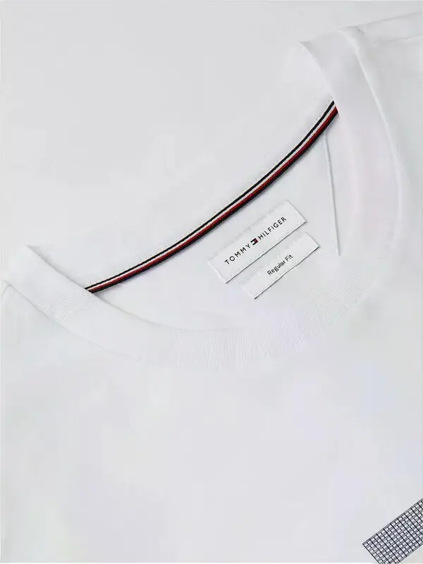 Tommy Hilfiger Flag Logo-print Crew-neck T-shirt