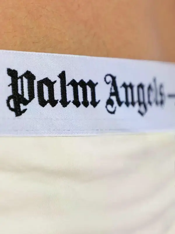 Palm Angels Logo-waistband Thongs