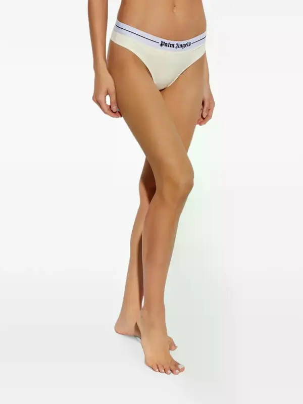 Palm Angels Logo-waistband Thongs