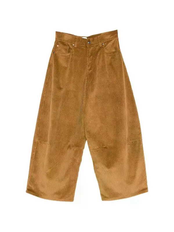 Paul Smith Corduroy Wide-leg Trousers - Brown