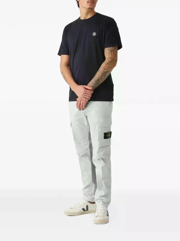 Stone Island 2100027 60/2 Cotton-jersey Slim-fit T-shirt With Compass Patch