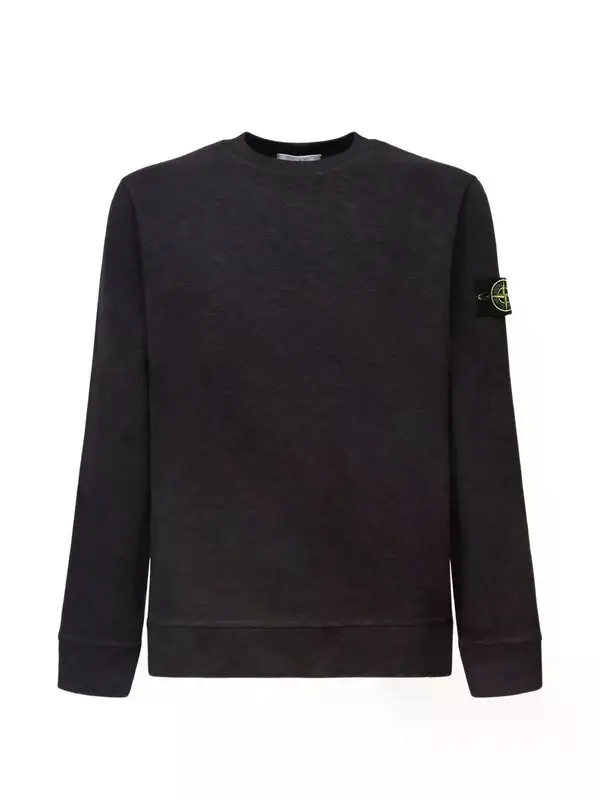 Stone Island Compass Logo-patch Sweater - Black