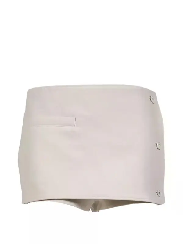 COURREGES Oblique Mini Skorts - Neutrals
