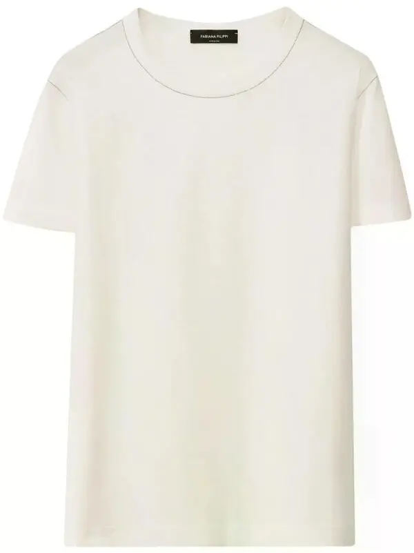 Fabiana Filippi Monili-chain Trim Crewneck T-shirt