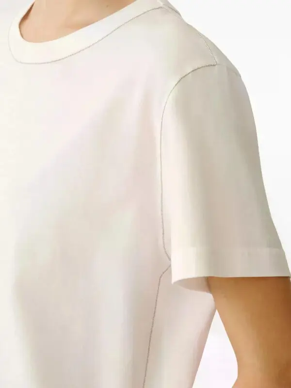 Fabiana Filippi Monili-chain Trim Crewneck T-shirt