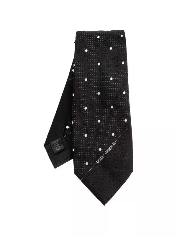 Dolce & Gabbana Polka-dot Silk Tie