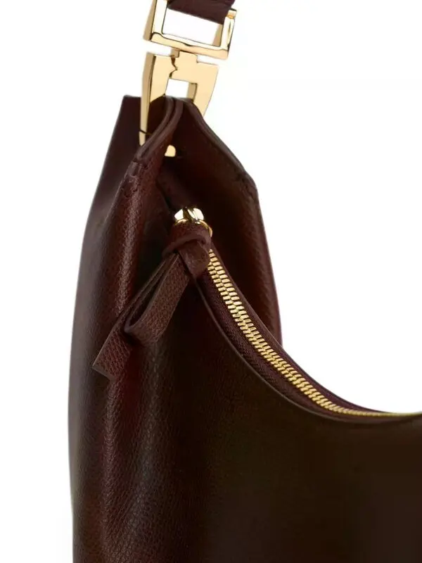 Emporio Armani 1981 Pebbled-texture Crescent Shoulder Bag