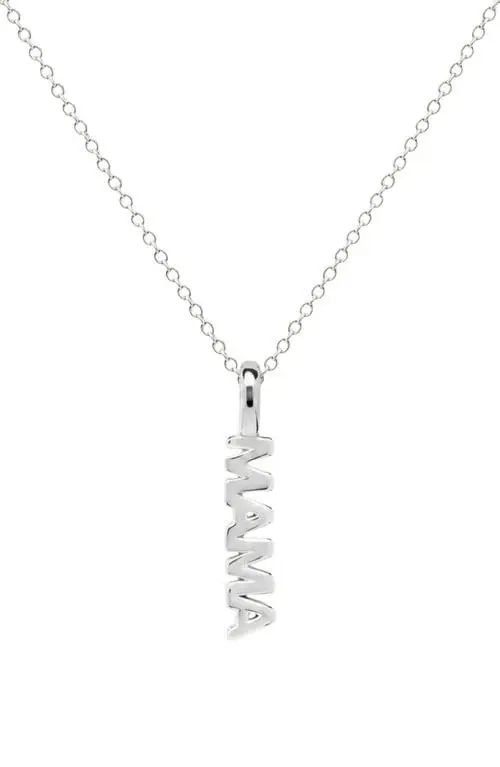 MADE BY MARY Mama Charm Necklace - Silver