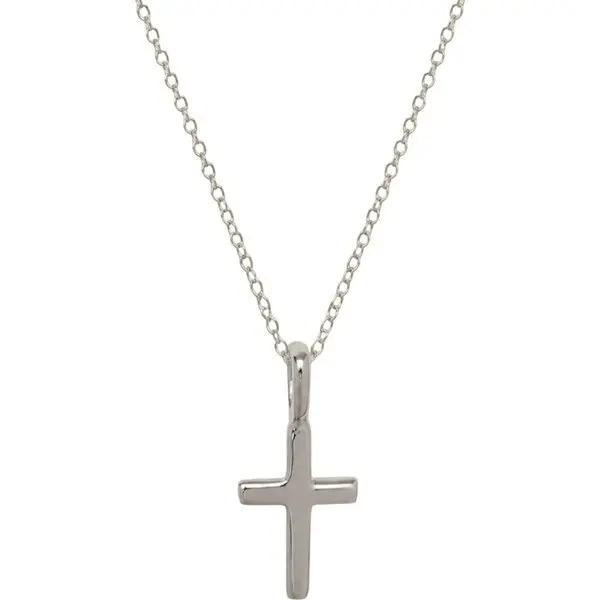 MADE BY MARY Cross Charm Necklace - Silver