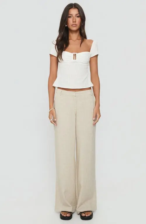 Princess Polly Syrena Low Rise Wide Leg Pants