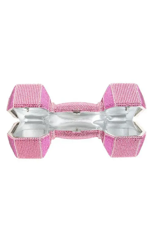 Judith Leiber Dumbbell Crystal Clutch
