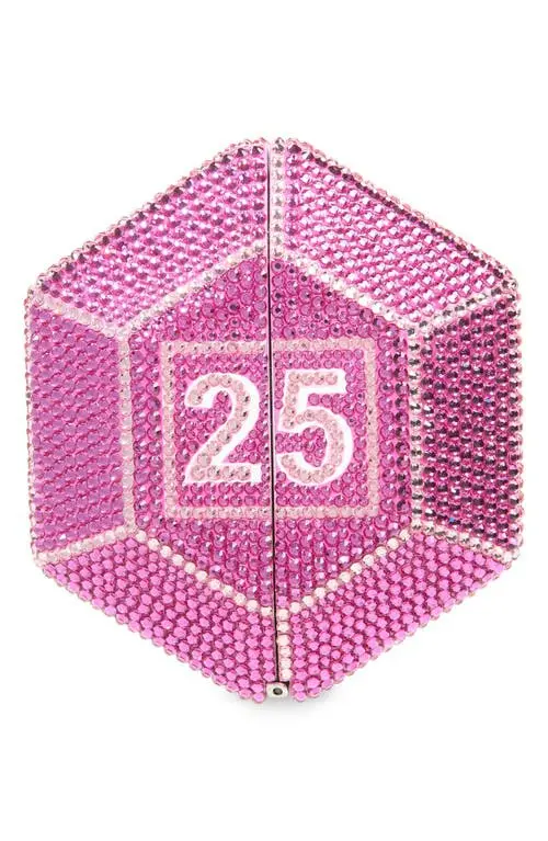 Judith Leiber Dumbbell Crystal Clutch