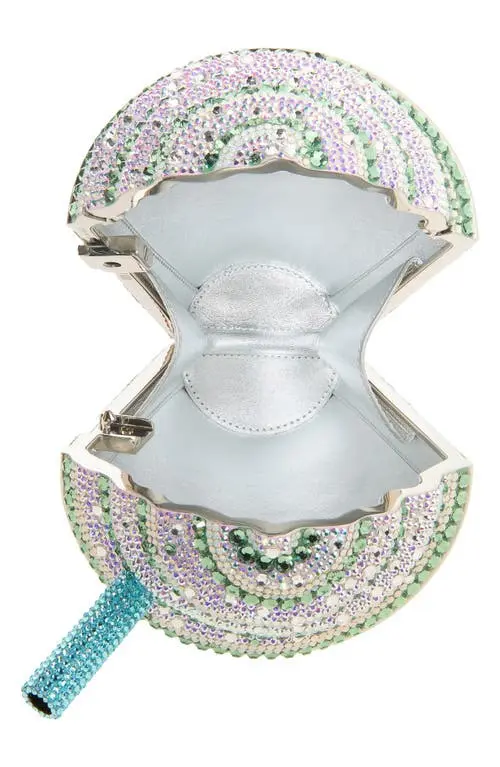 Judith Leiber Frozen Matcha Crystal Clutch