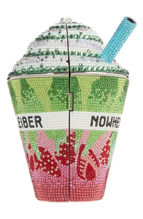 Judith Leiber Frozen Matcha Crystal Clutch