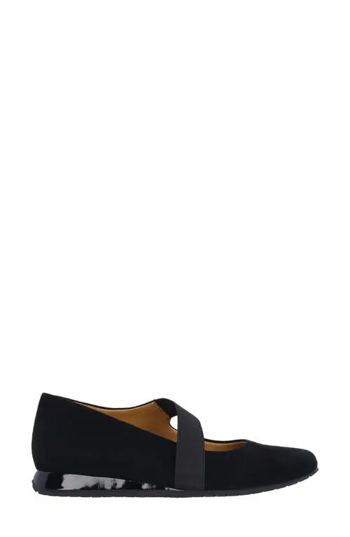 L'AMOUR DES PIEDS Toreli Mary Jane Flat - Black