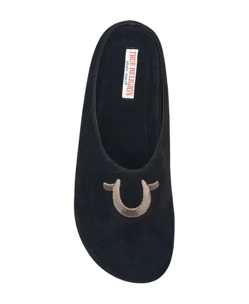 True Religion Fetty Horseshoe Logo Clog - Black