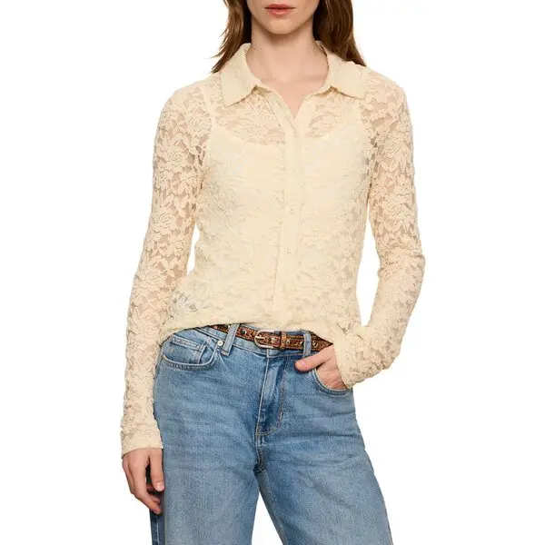 Sanctuary Dreamer Lace Shirt - Bone White