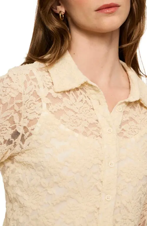 Sanctuary Dreamer Lace Shirt - Bone White
