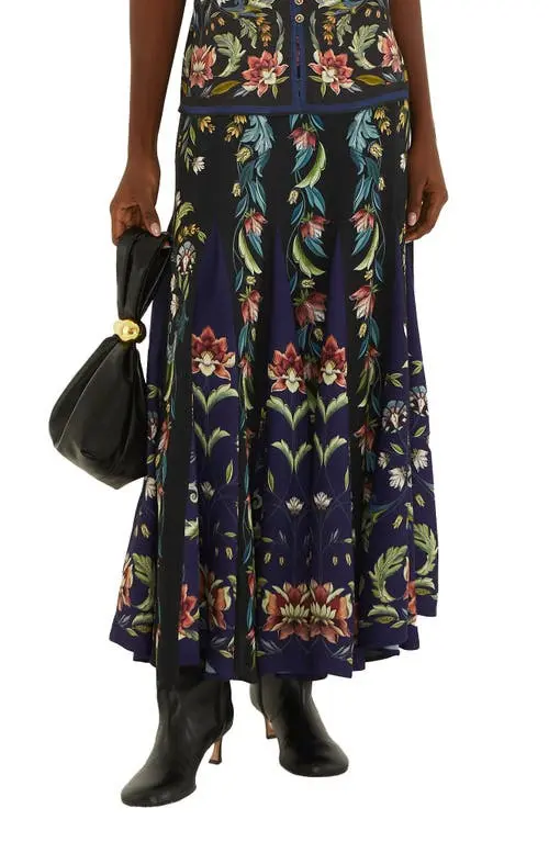 Farm Rio Natalia Maxi Skirt - Off-white