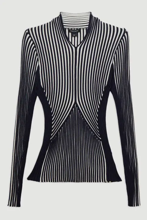 Karen Millen Petite Sculpted Knitted Top