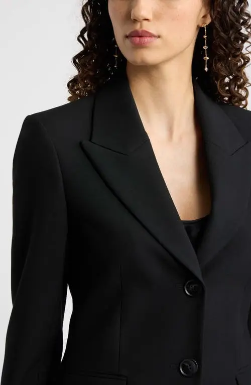 Nordstrom Astrid Sculpted Two-button Blazer - Black