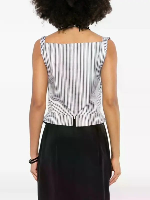 VIVIENNE WESTWOOD Stripe-print Draped Top