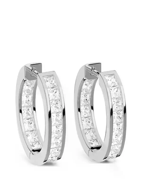 APM MONACO Monaco Crystal-embellished Hoop Earrings