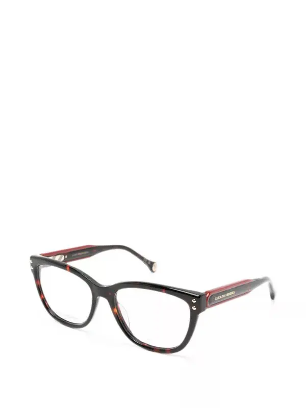 Carolina Herrera Tortoiseshell-effect Cat-eye Glasses