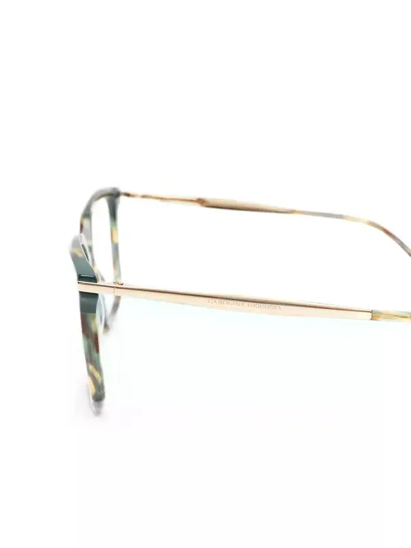 Carolina Herrera Tortoiseshell-effect Square-frame Glasses