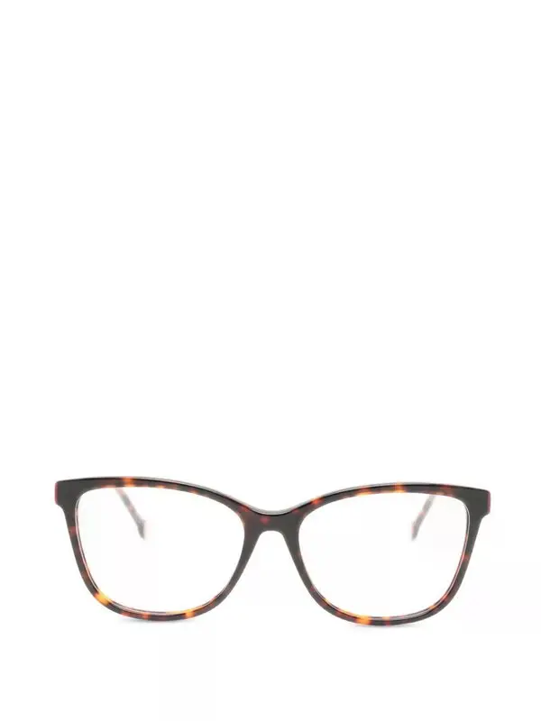 Carolina Herrera Tortoiseshell-effect Cat-eye Glasses